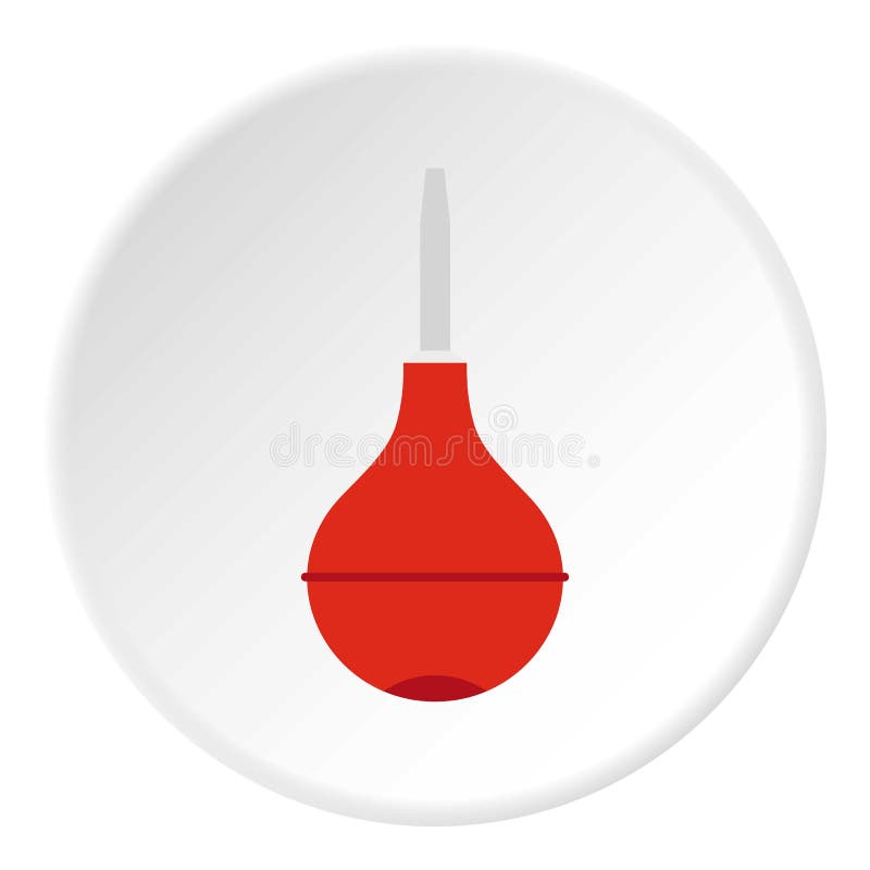 Enema icon circle stock vector. Illustration of hospital - 95441737