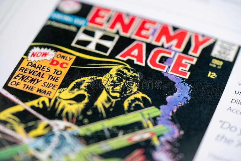Enemy Ace from a Comic Book. Editorial Stock Image - Image of enemy ...