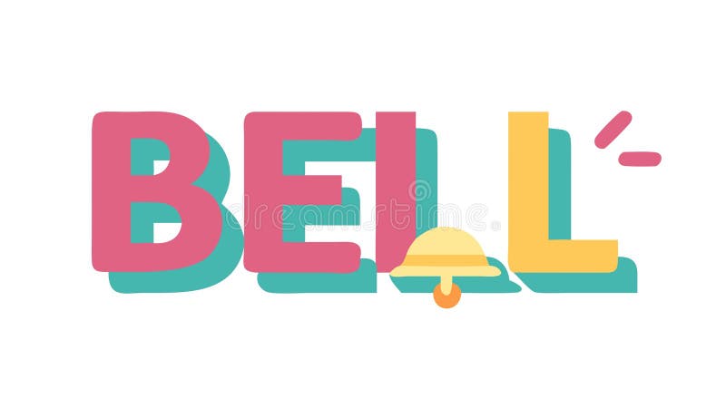 Creative Bell Typography Design Stock Illustrations – 886 Creative Bell ...