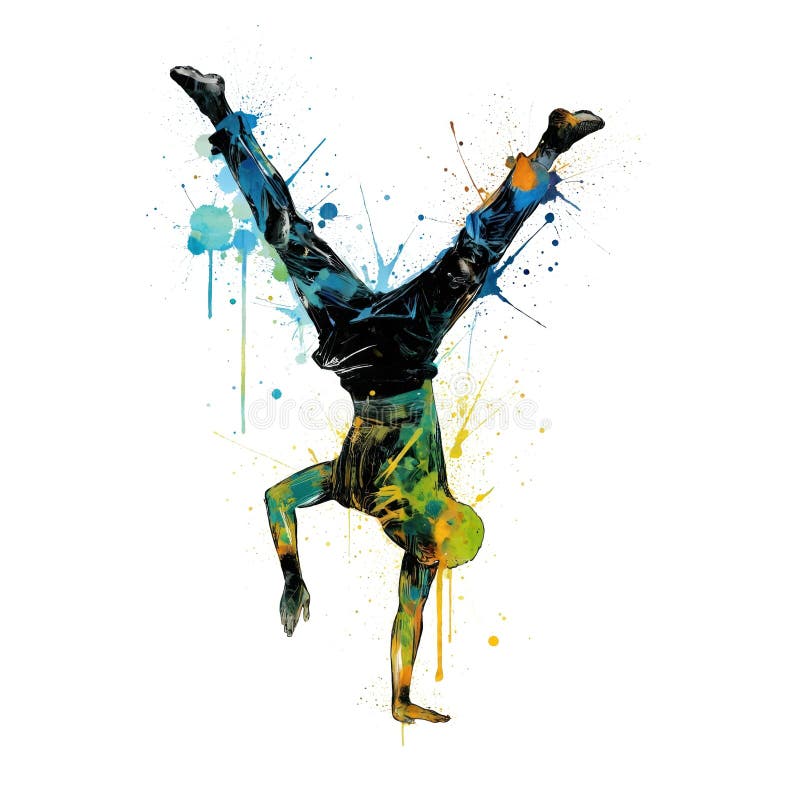 Breakdancer Performs Stock Illustrations – 9 Breakdancer Performs Stock ...