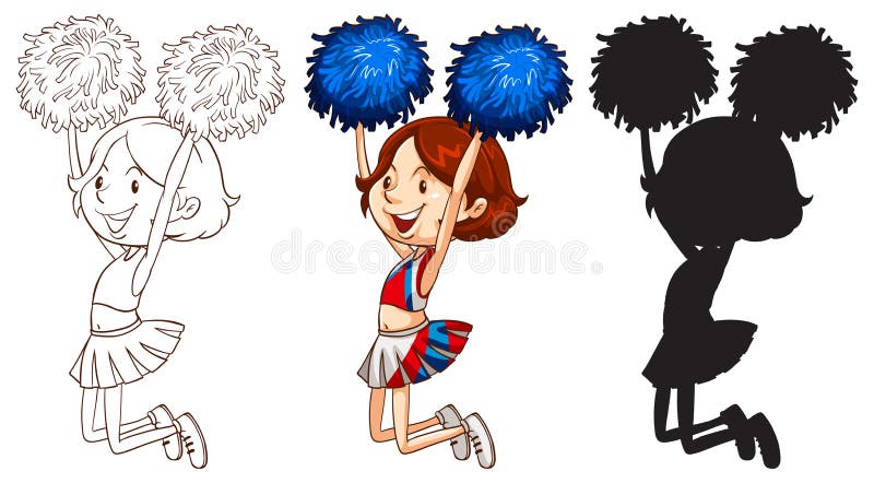 Cheerleader Shadow Stock Illustrations – 95 Cheerleader Shadow Stock ...