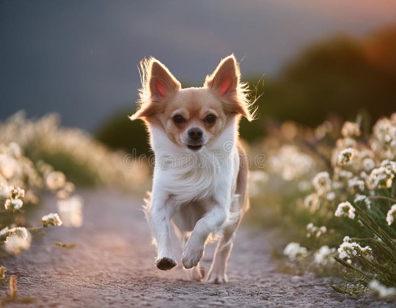 Energetic Chihuahua Running Freely Outdoors: Capturing Joy in Motion ...