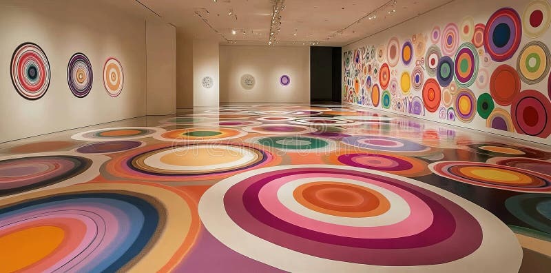 Energetic Concentric Circles: a Mesmerizing Installation of Abstract ...