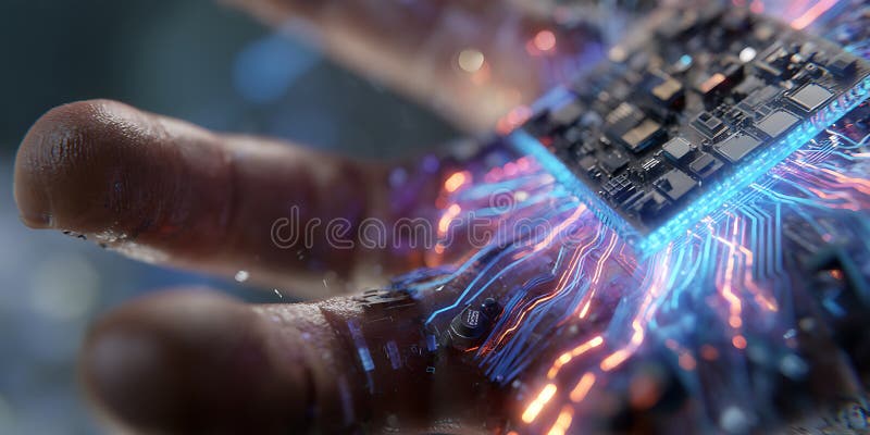 Energetic Crystal Cube in Hand Abstract Art Representing Power and ...