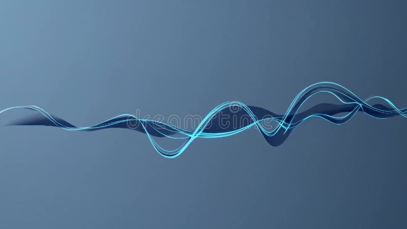 Dynamic 3D Color Soundwave Animation — Abstract Tech Visualization ...