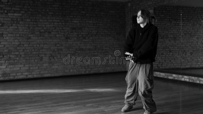 Energetic Dance Performance in a Stylish Studio Setting Stock Video ...