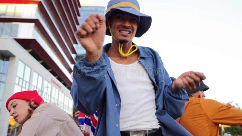 Energetic Dancers Showcasing Impressive Movements and Rhythm during a ...