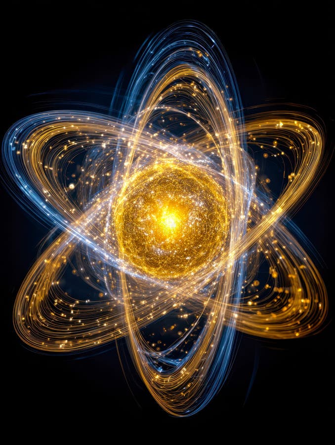 Energetic Depiction of a Luminous Atomic Nucleus with Dynamic Electron ...