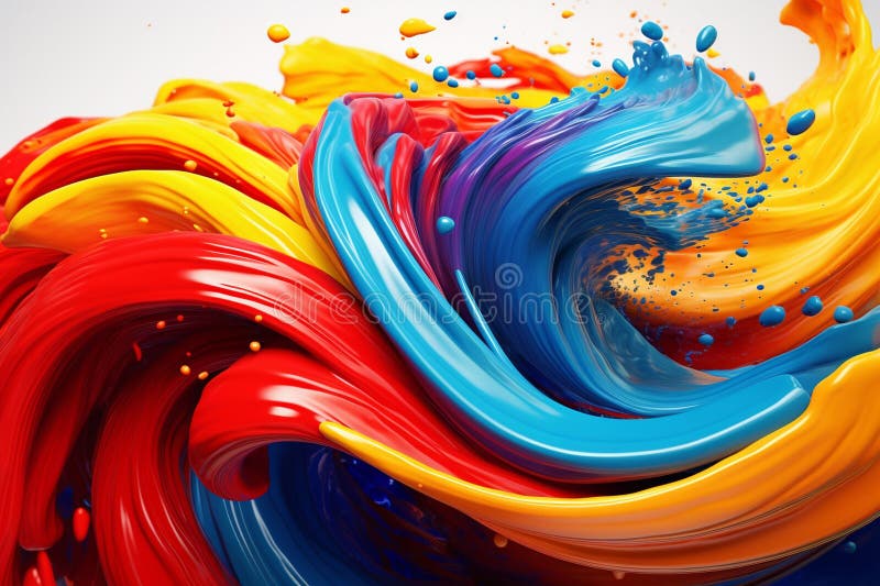 Energetic and Dynamic Swirls of Bright and Lively Stock Illustration ...