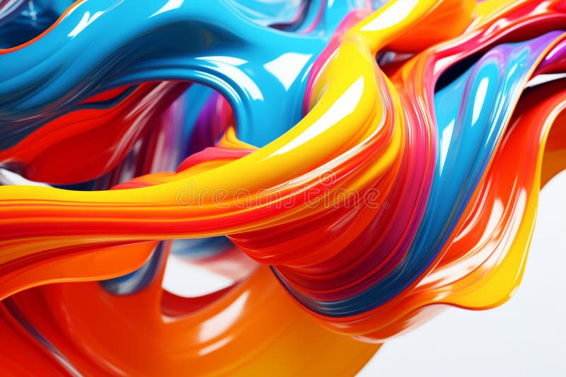 Energetic and Dynamic Swirls of Bright and Lively Stock Illustration ...