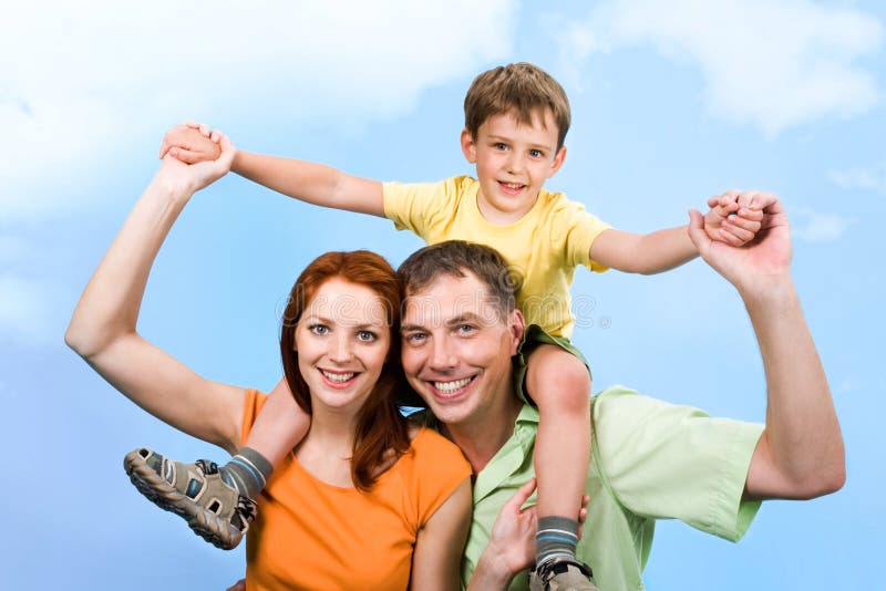 Joyful family stock photo. Image of dental, daughter - 13596542
