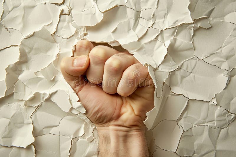 An Energetic Fist Dynamically Punches through Paper Crafting a ...