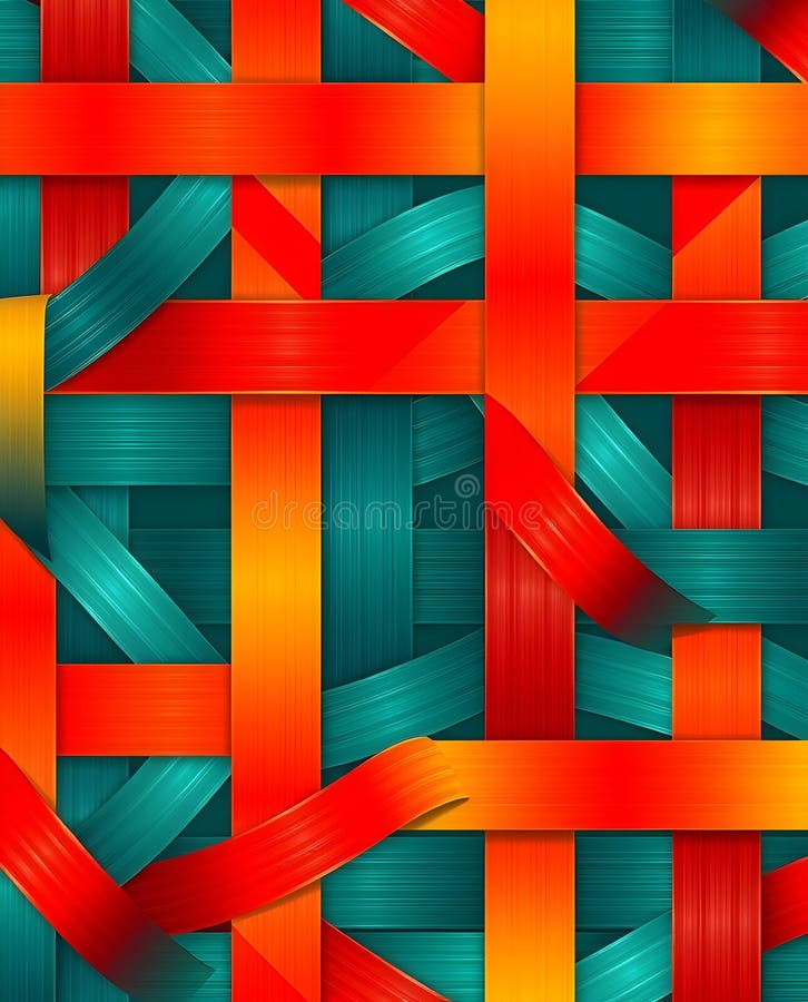 Energetic Geometric Design with Bold Gradients and Symmetry, Seamless ...