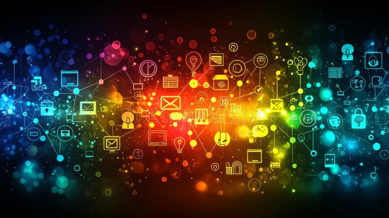 Energetic Global Market Growth Visual with Stock Symbols and Graph ...