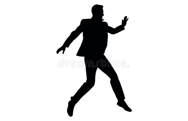 Energetic Man Activity Silhouette, Man Icon, Energetic Man Concept ...