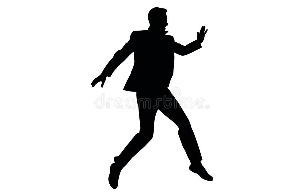 Energetic Man Activity Silhouette, Man Icon, Energetic Man Concept ...