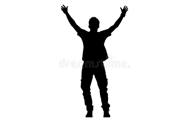 Energetic Man Activity Silhouette, Man Icon, Energetic Man Concept ...