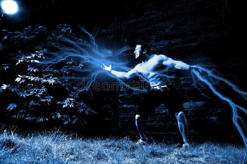 Energetic muscular man stock image. Image of emotion - 83381309