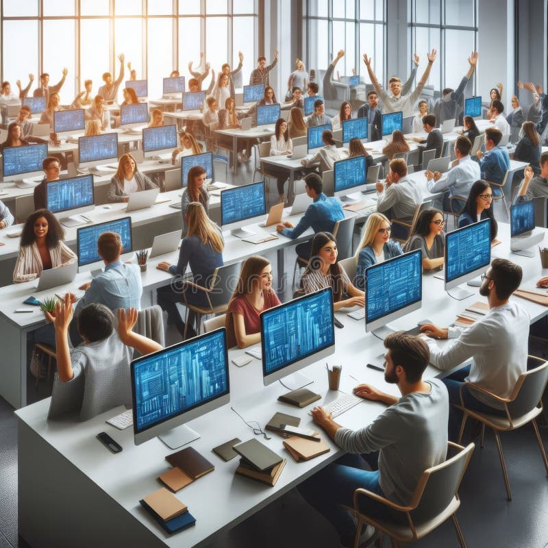 Energetic Office Dynamics stock photo. Image of productivity - 311220264