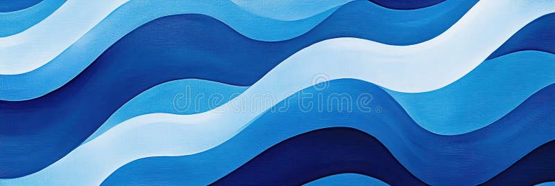 Energetic Patterns of Chaotic Blue Wavy Lines Intertwine on a Dark ...