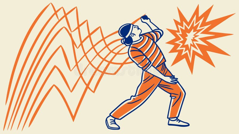 Energetic Person Breaking through Barrier Vector, Overcoming Challenges ...