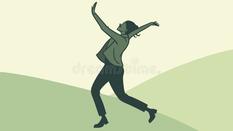 Energetic Person Dancing with Joyful Expression, Symbolizing Freedom ...