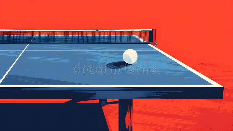 Energetic Ping Pong Challenge: Bright Table Tennis Racket Design for ...