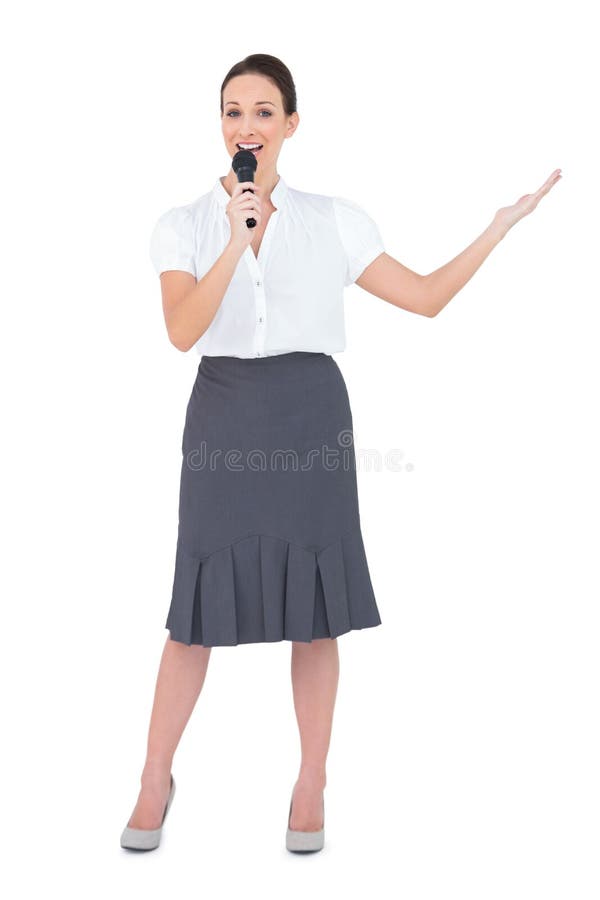 Female presenter stock photo. Image of adult, executive - 10922016