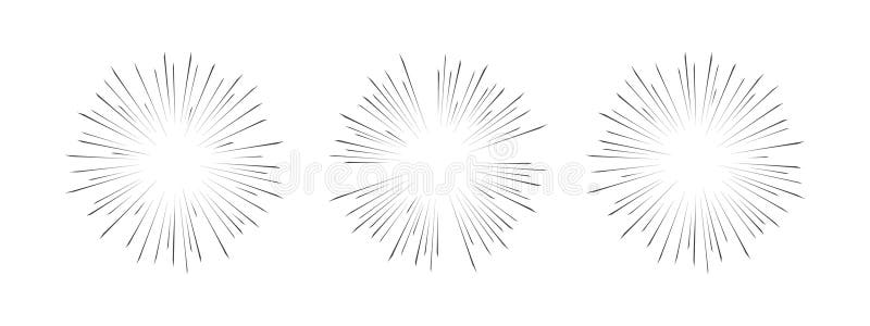 Energetic Radial Lines for Comics. Speed Effects Stock Vector ...