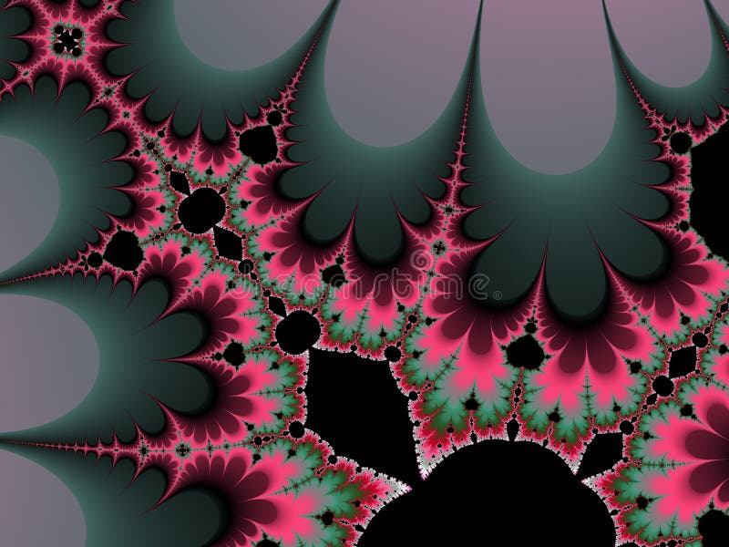 Energetic Sharp Pointed Fractal Pattern. Classic Mandelbrot Wallpaper ...