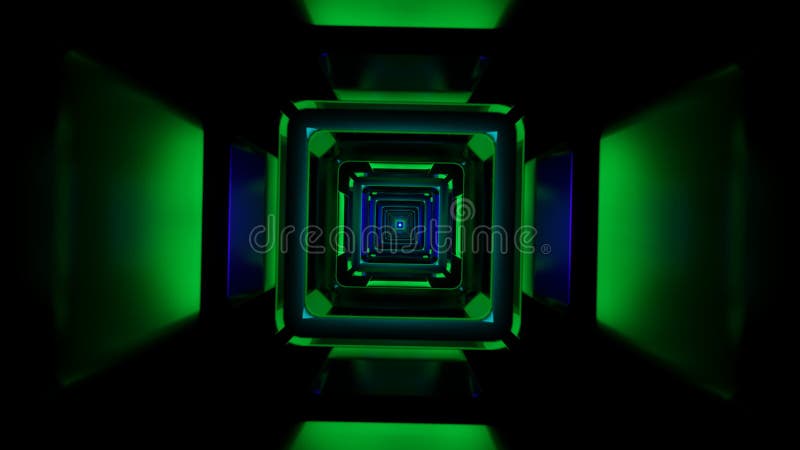 Energetic Visuals of a Dynamic Pulsating Surreal Futuristic Neon ...