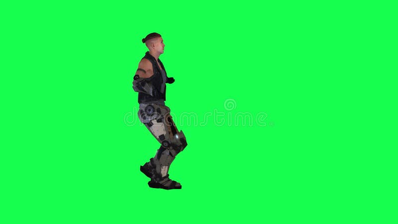3D Animation of Energetic Man on Green Screen Dancing and Happy in ...