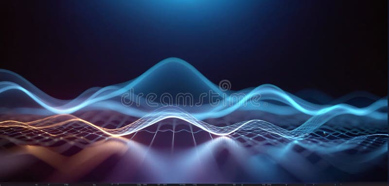 Energetic Waveform that Displays Colorful and Dynamic Wave Patterns ...