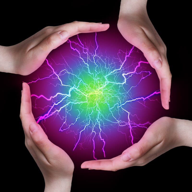 Reiki Spirituale Guarisce La Luce Dell'energia Psichica Fotografia ...