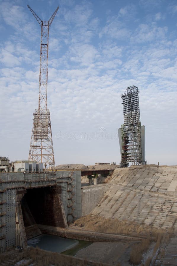 Energia-Buran Space System Launch Pad Stock Photo - Image of energia ...