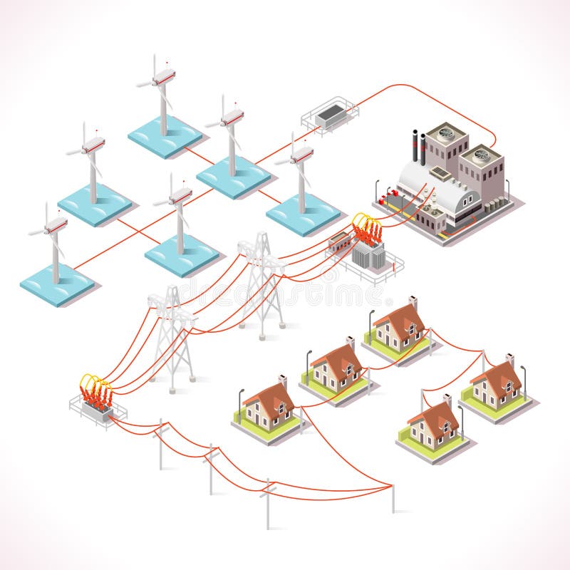 Energia 16 Infographic Isométrico Ilustração do Vetor - Ilustração de ...
