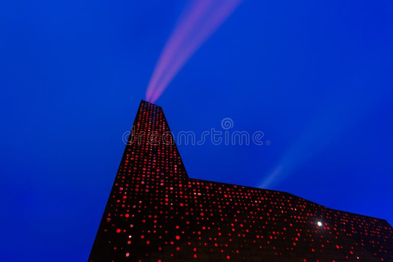 The Energy Tower in Roskilde Denmark Editorial Stock Image - Image of ...