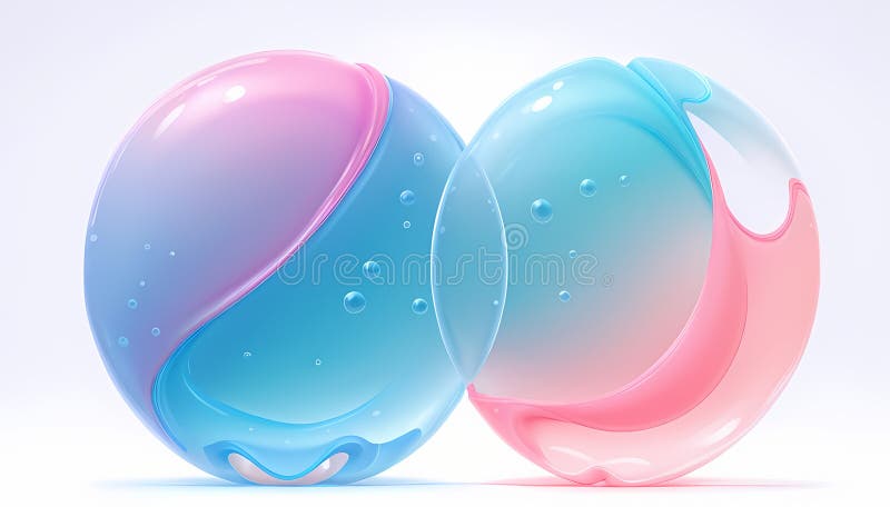 Lively 3D Bubble and Splash Delight for PowerPoint Stock Illustration ...