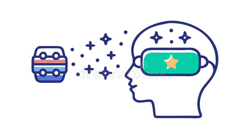 Energized Brain and Mental Power with Charged Battery Symbol, Vector ...