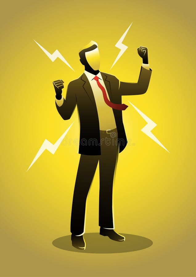 Energized Businessman Stock Illustrations – 124 Energized Businessman ...