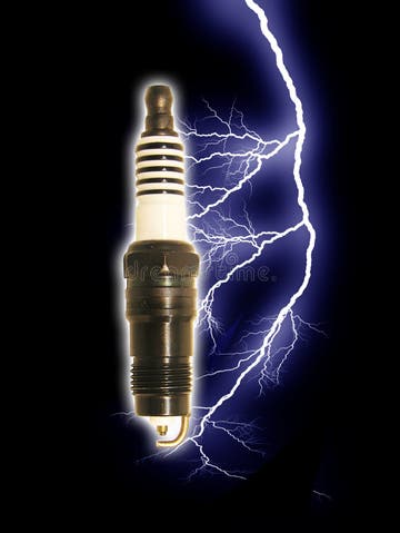 Energized Spark Plug stock image. Image of engine, energy - 677007