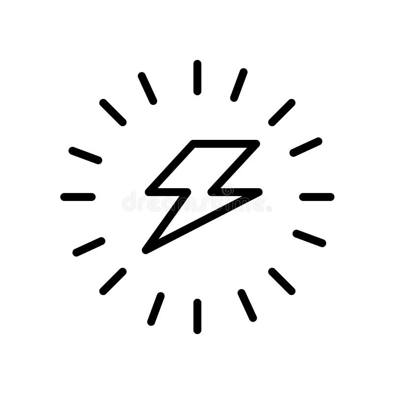 Linear Energized Human Icon from Feelings Outline Collection. Thin Line ...