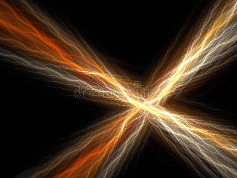 Yellow Static, Lightening or Electric Charged Expl Stock Illustration ...