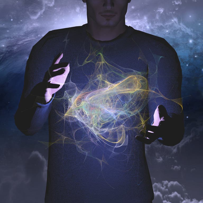 Energy stock illustration. Illustration of blue, hands - 38435584