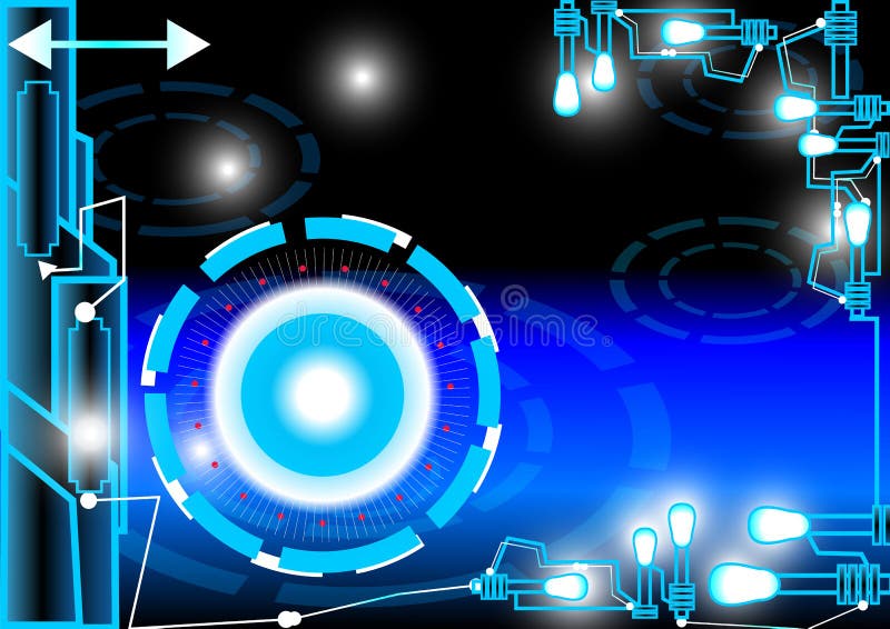 Energy and Abstract Blue Light Stock Vector - Illustration of modern ...