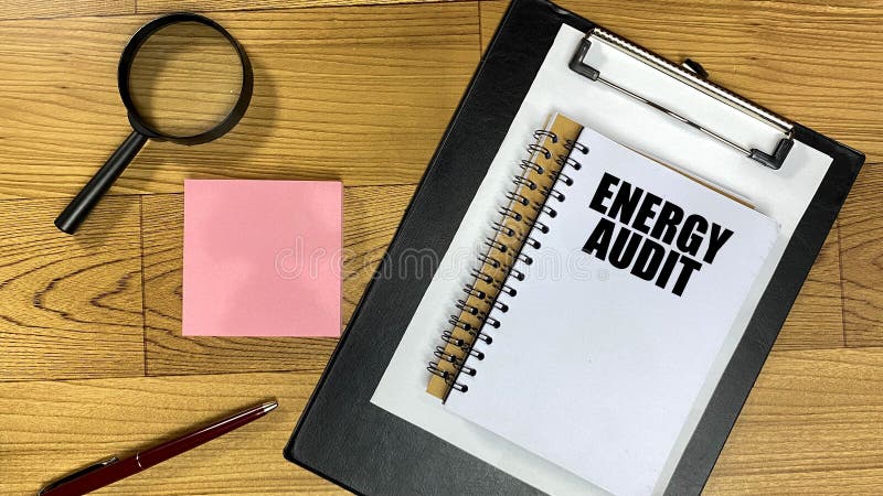 Energy Audit Writing Concept Stock Photo - Image of wood, audit: 376017690