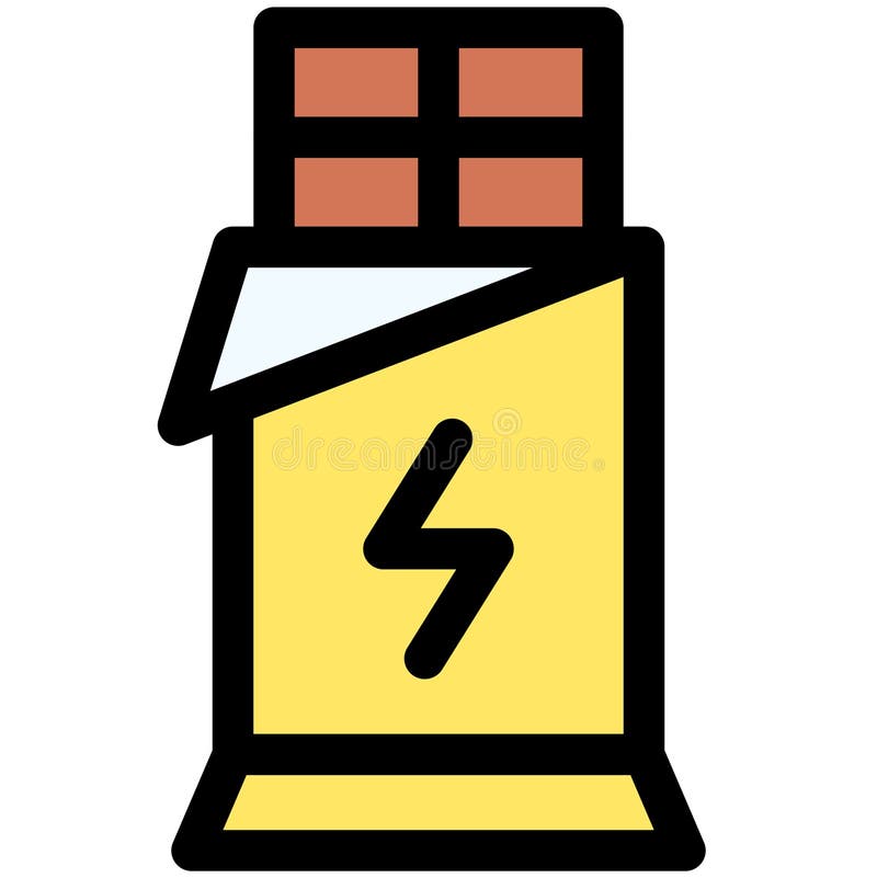 Energy Bar Icon, Marathon Related Vector Stock Vector - Illustration of ...