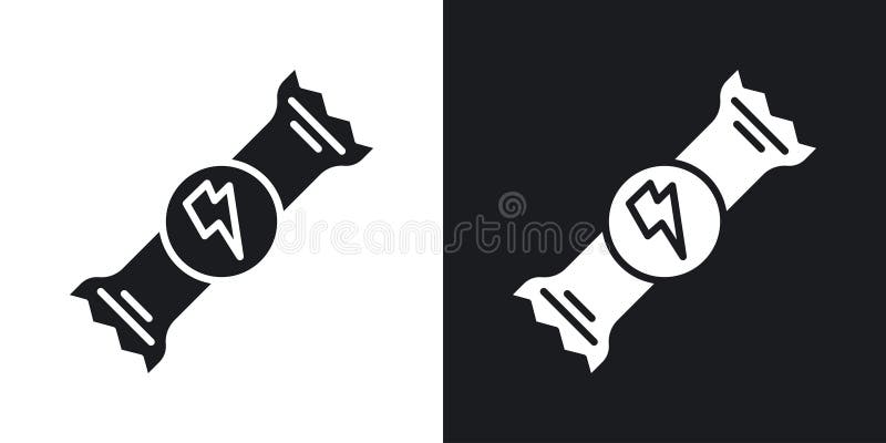 Energy bar icon vector stock vector. Illustration of pictogram - 348262859