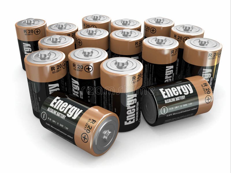 Energy batteries stock illustration. Illustration of render - 27107232
