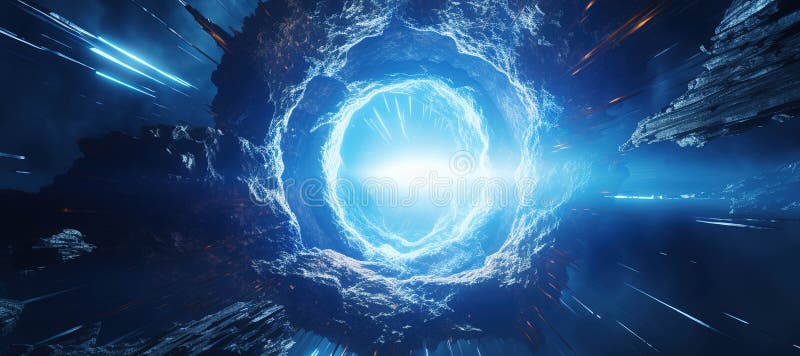 Energy Beam Blast Hole, Circle, Explosion, Space, Galaxy Stock ...